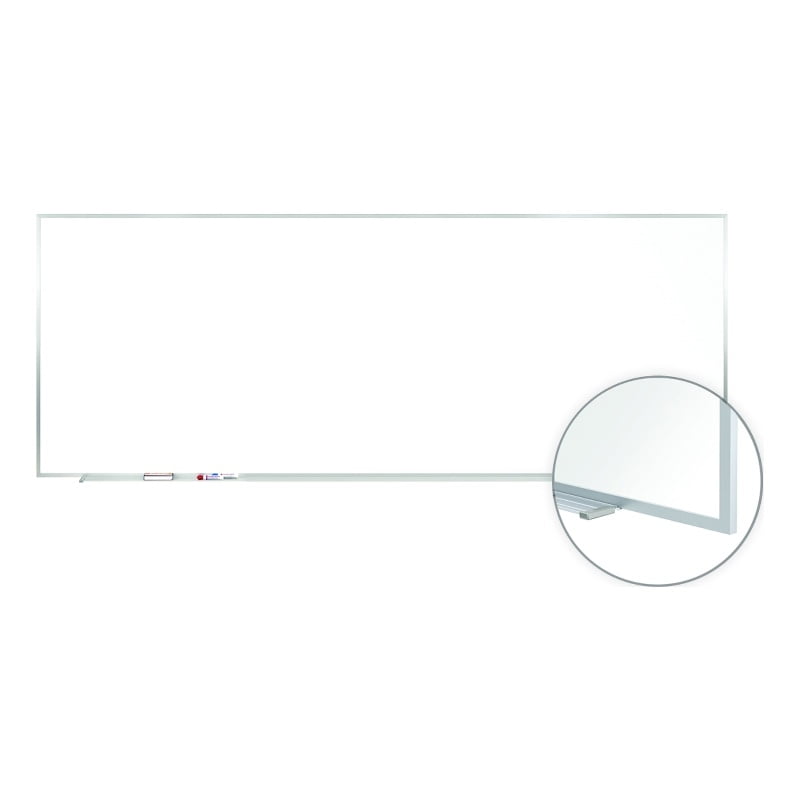 Ghent M1 Porcelain Mag Whiteboard - Aluminum Frame - 4ft H x 7ft 4"W ...