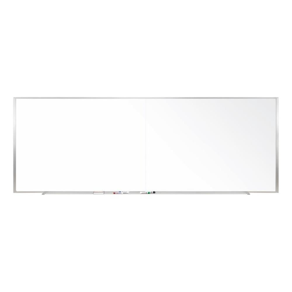 Ghent M1 Porcelain Whiteboard Aluminum Frame Magnetic 4 x 12ft 2 pieces ...