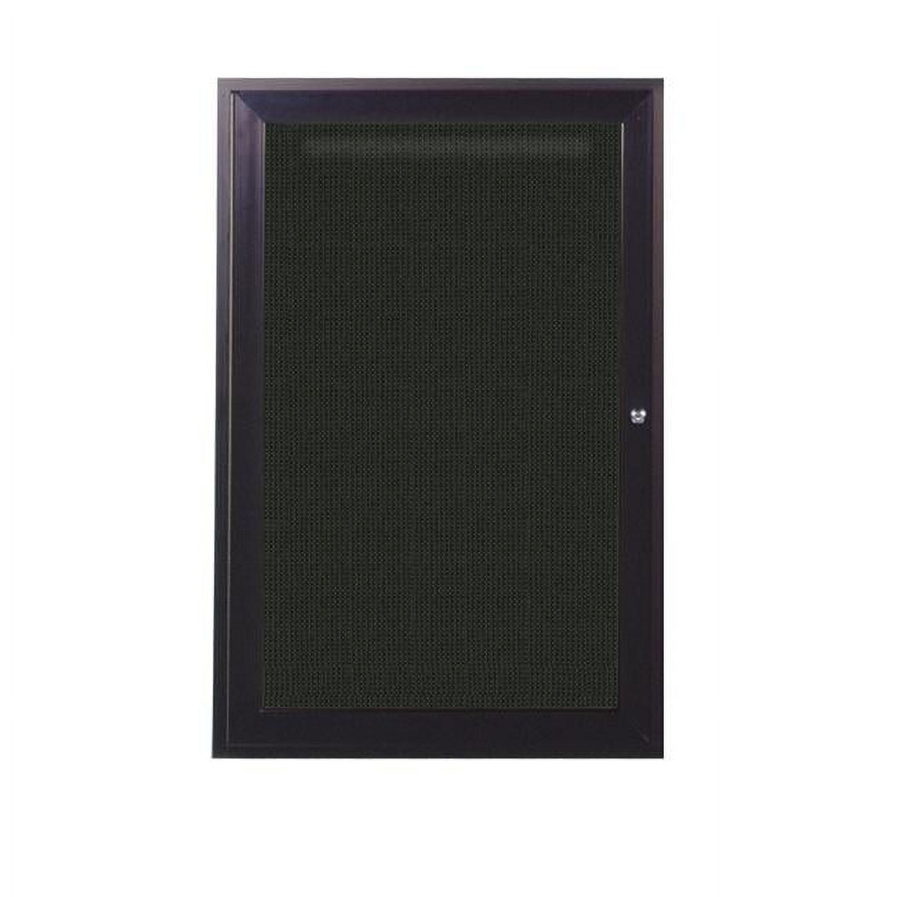1-Door Enclosed Tackboard in Black (24 in. W x 36 in. H) - Walmart.com