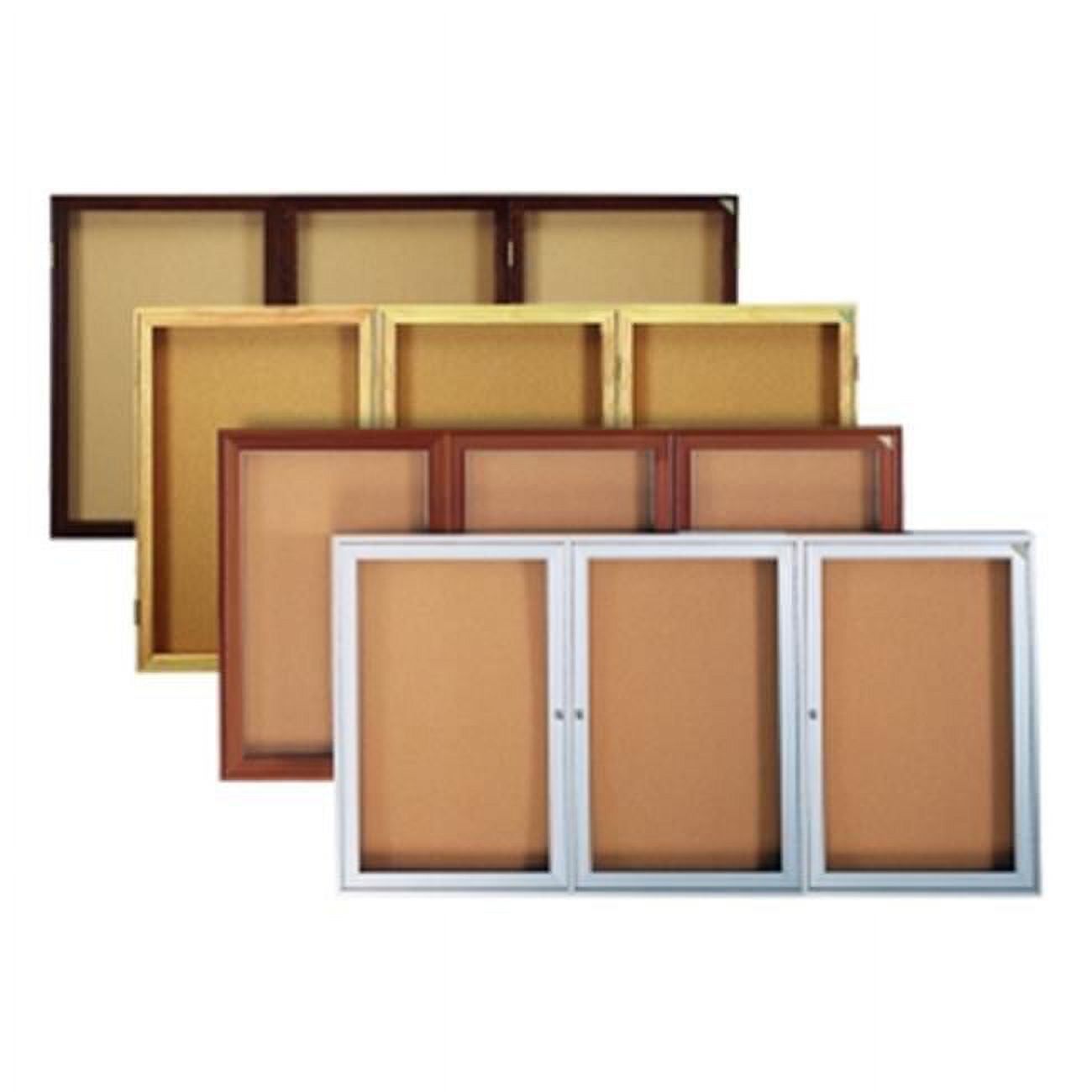 Traditional Enclosed Tackboard in Tan (96 in. W x 48 in. H) - Walmart.com