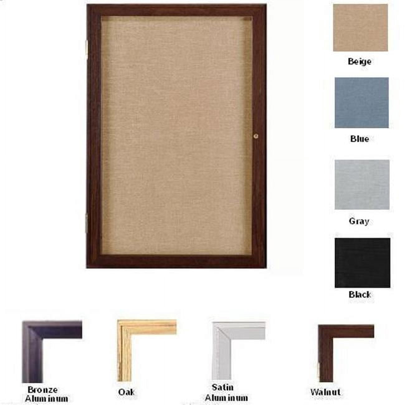 Ghent PW13636F-95 36 in. x 36 in. 1-Door Oak Wood Frame Enclosed Fabric ...
