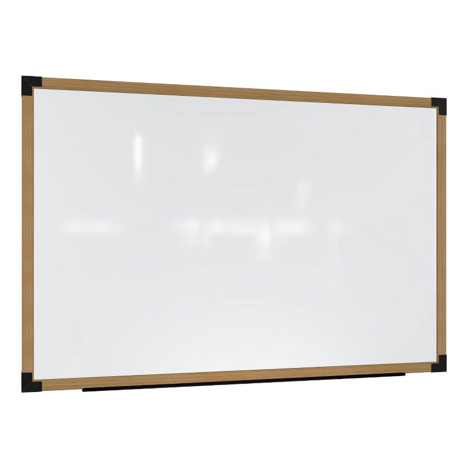 Ghent Prest Wall Whiteboard Magnetic Natural Oak Frame 4 x 5ft ...
