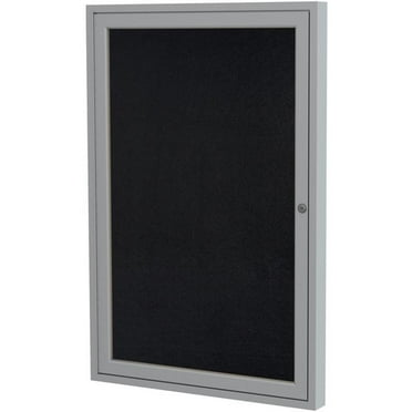 Ghent, GHEOVK1F91, 1-door Ovation Enclosed Fabric Tackboard, 1 Each ...