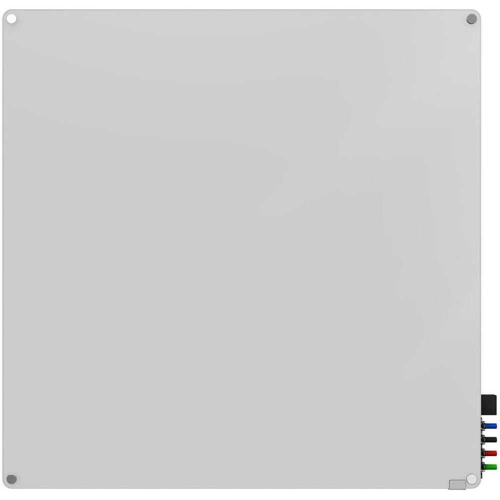 Ghent's Glass 4' x 4' Harmony Board with Radius Corners in White Back ...