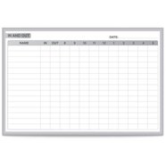 Ghent's Vinyl 4' x 6' Reverisble Whiteboard in White - Walmart.com