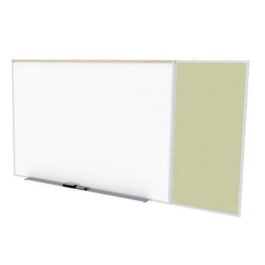Ghent's Vinyl 4' x 6' Reverisble Whiteboard in White - Walmart.com