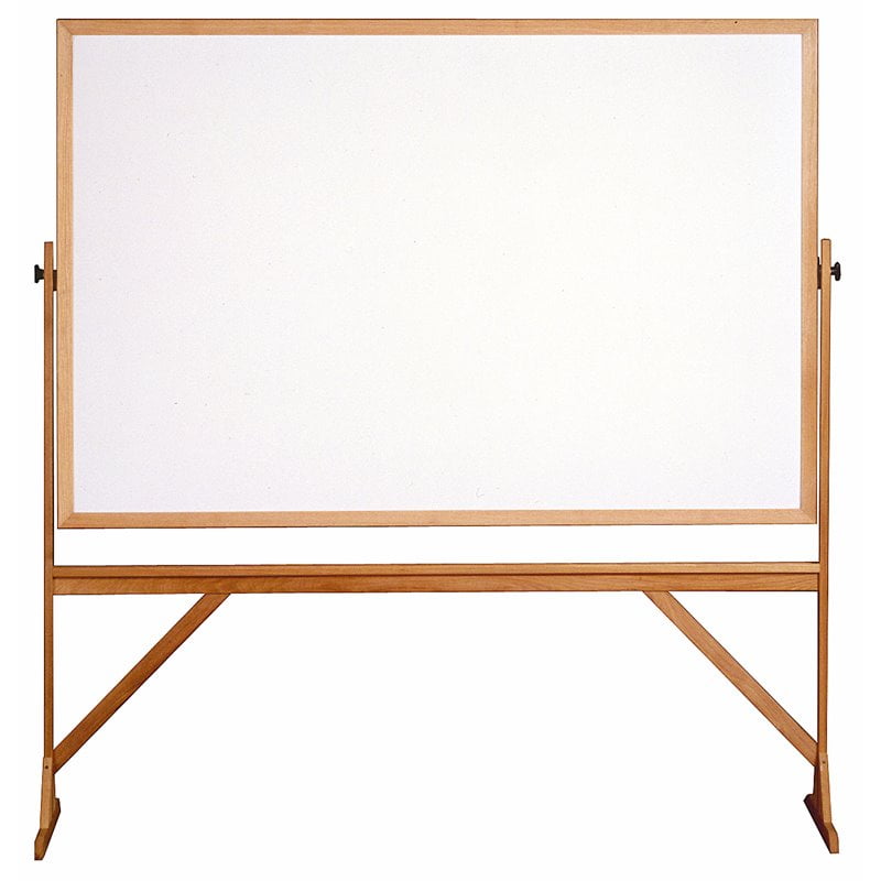 Ghent's Vinyl 4' x 6' Reverisble Whiteboard in White - Walmart.com