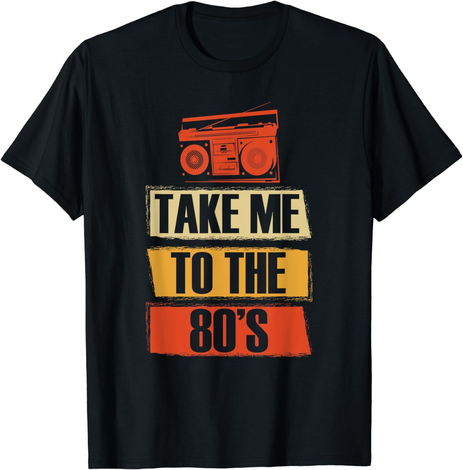 Ghetto Blaster Boombox Cassette Tape - 80s 90s Hip Hop T-Shirt - Walmart.com