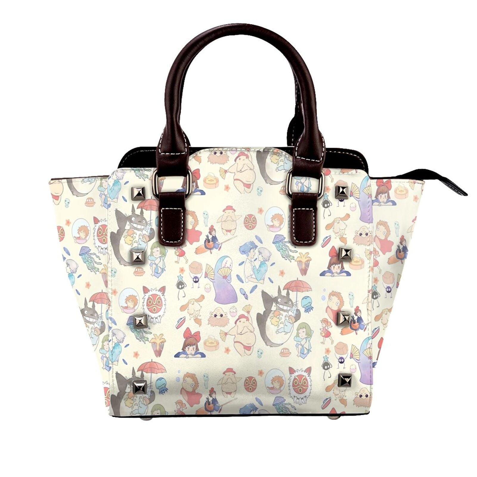 Ghibli Handbag Leather Rivet Shoulder Bag Luxury Fashion Shopping Tote ...