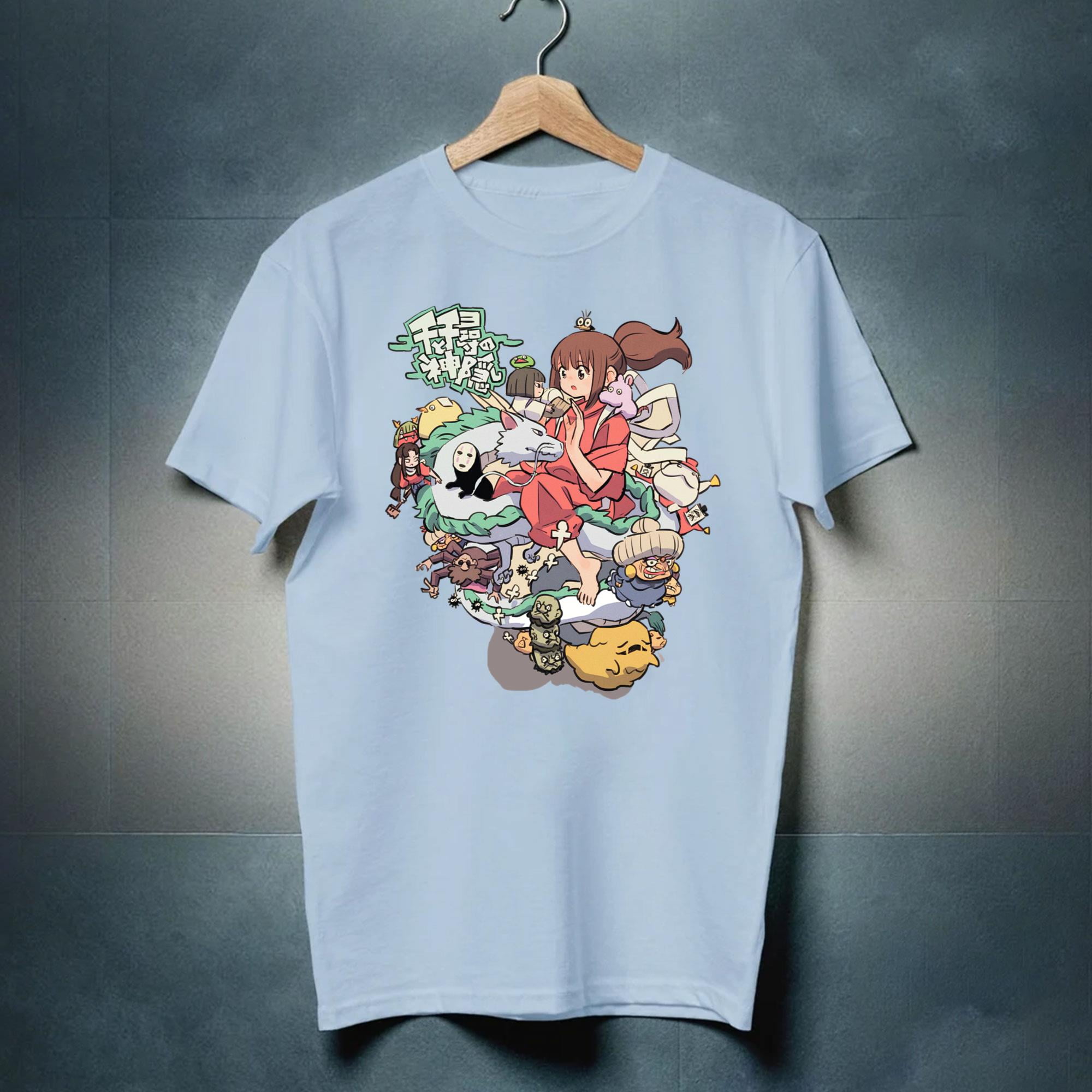 Ghibli Spirited Away Shirt, Studio Ghibli shirt , Chihiro Haku No-face shirt, Howl's Moving ...