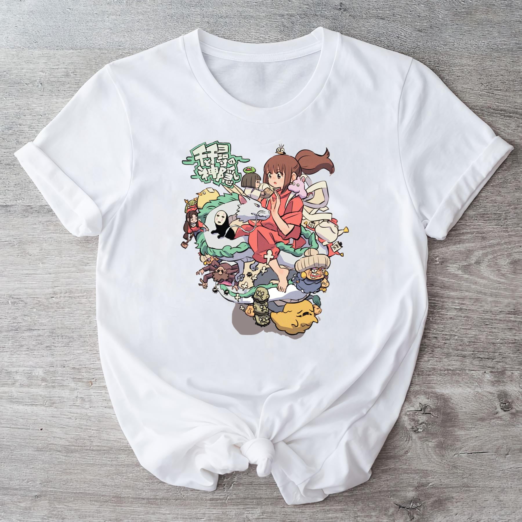 Ghibli Spirited Away Shirt, Studio Ghibli shirt , Chihiro Haku No-face shirt, Howl's Moving ...