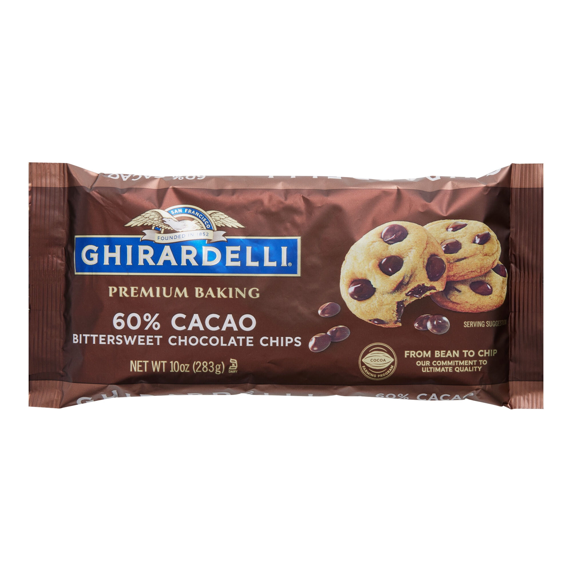 Ghirardelli 60% Cacao Bittersweet Chocolate Chips 10 Oz Pack of 2 ...