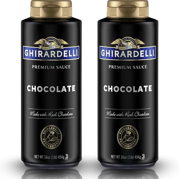 Ghirardelli Chocolate Flavored Sauce GGA1 Squeeze Bottles | 16 oz (Pack ...