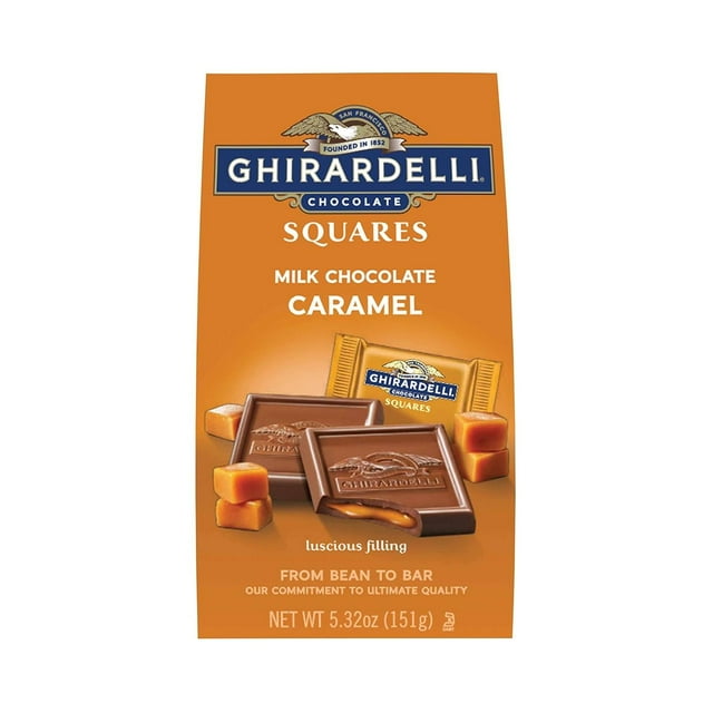 Ghirardelli Chocolate Squares, Milk Chocolate with Caramel Filling, 5. ...