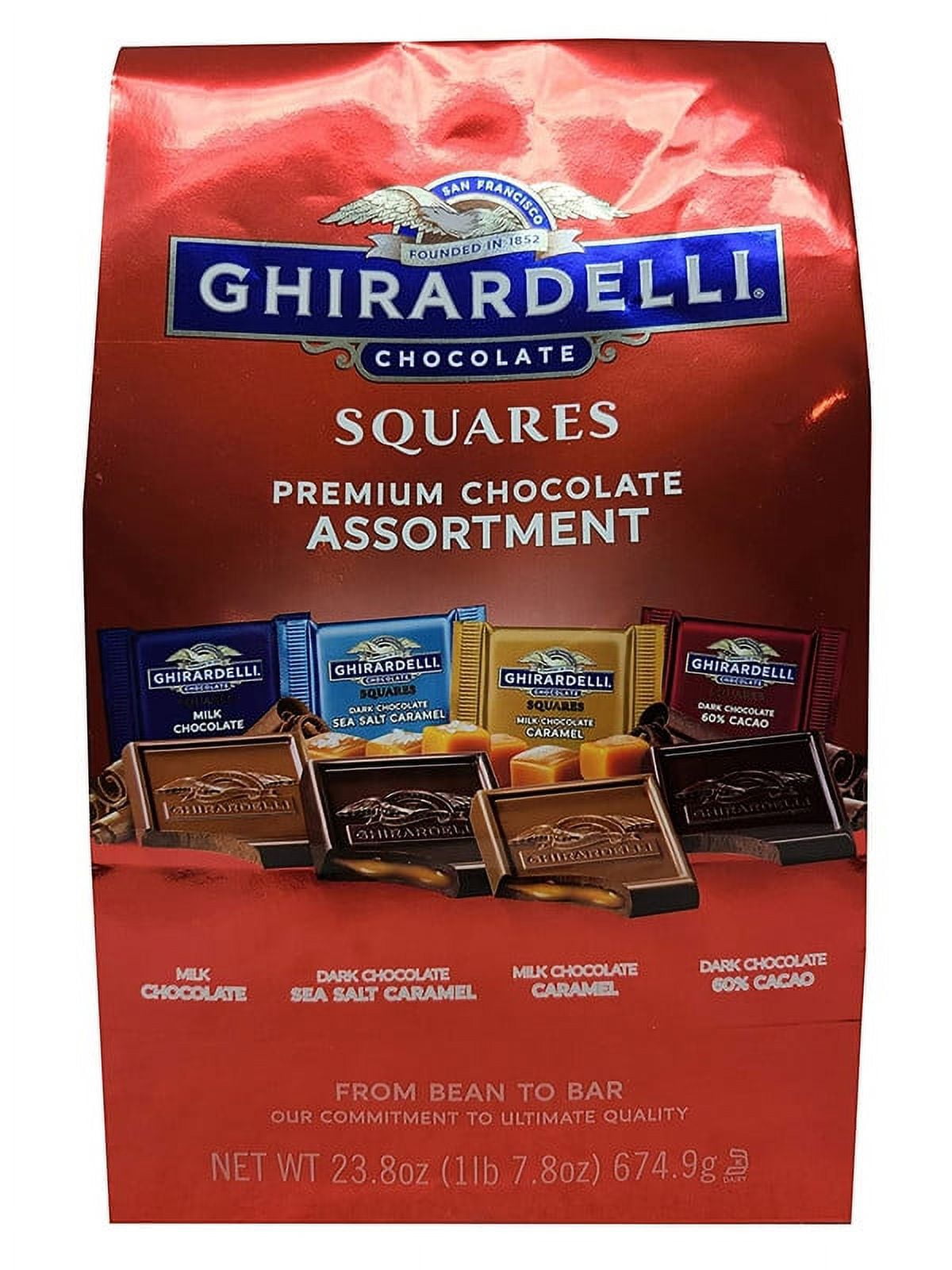 Ghirardelli Chocolate Squares Premium Chocolate Assortment, 23.8 oz ...