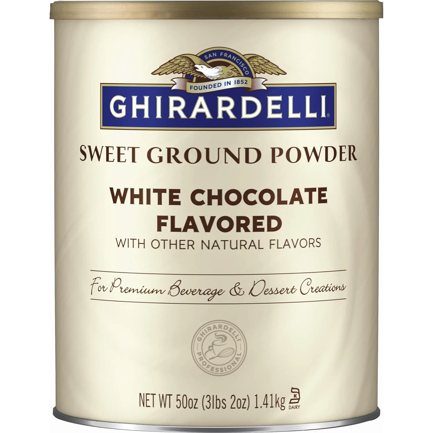 Ghirardelli, White Chocolate Powder, 50 oz, Sweet Ground Flavor ...