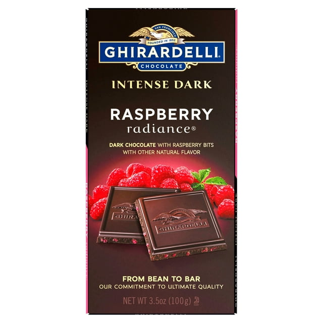 Ghirardelli Dark Chocolate Raspberry Bar - 3.5oz - Walmart.com