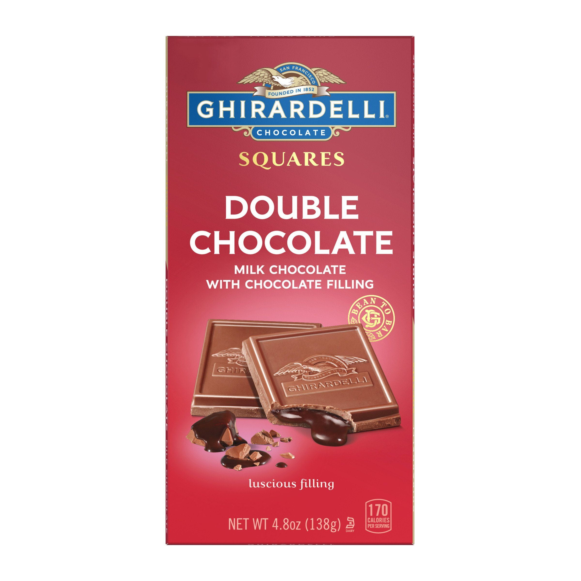 Ghirardelli Double Milk Chocolate Squares Bar - 4.8 oz (Pack of 1) - Walmart.com