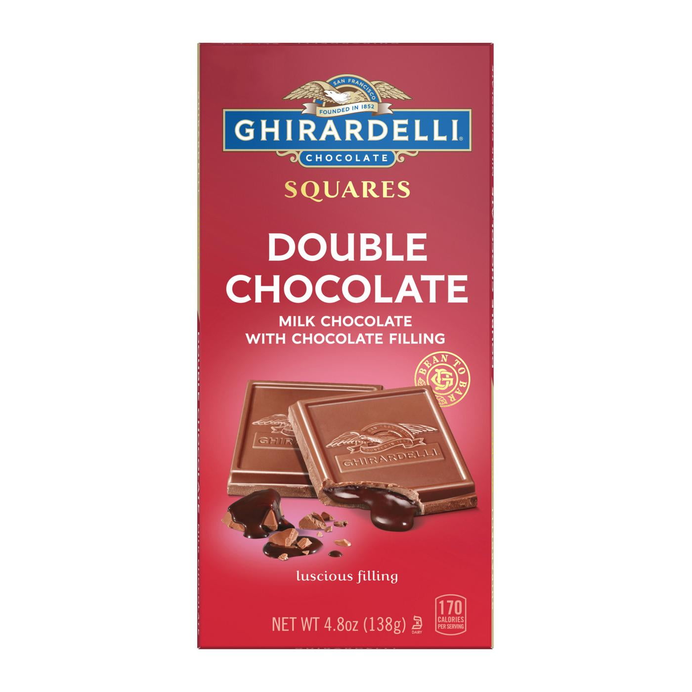 Ghirardelli Double Milk Chocolate Squares Bar - 4.8 oz - Walmart.com