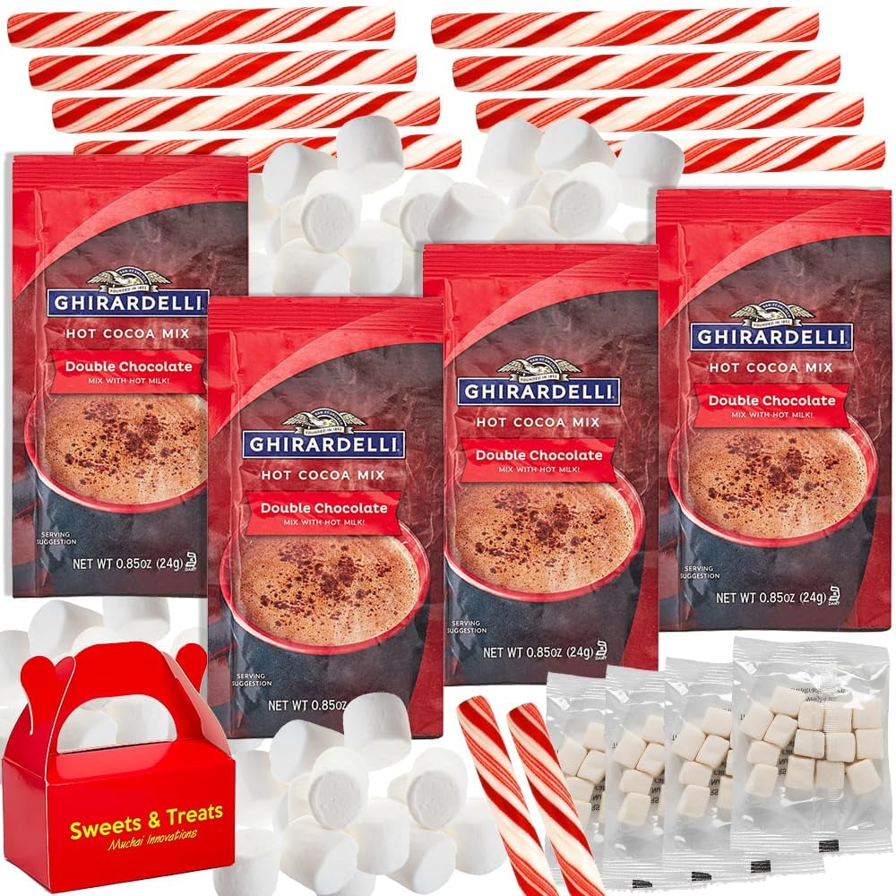 Ghirardelli Hot Chocolate Gift Basket – Premium Double Chocolate Cocoa ...