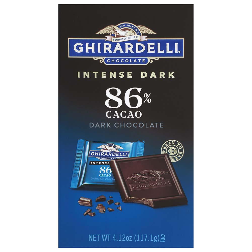 Ghirardelli Intense Dark 86% Cacao Chocolate Squares - 4.12 oz- Pack of ...