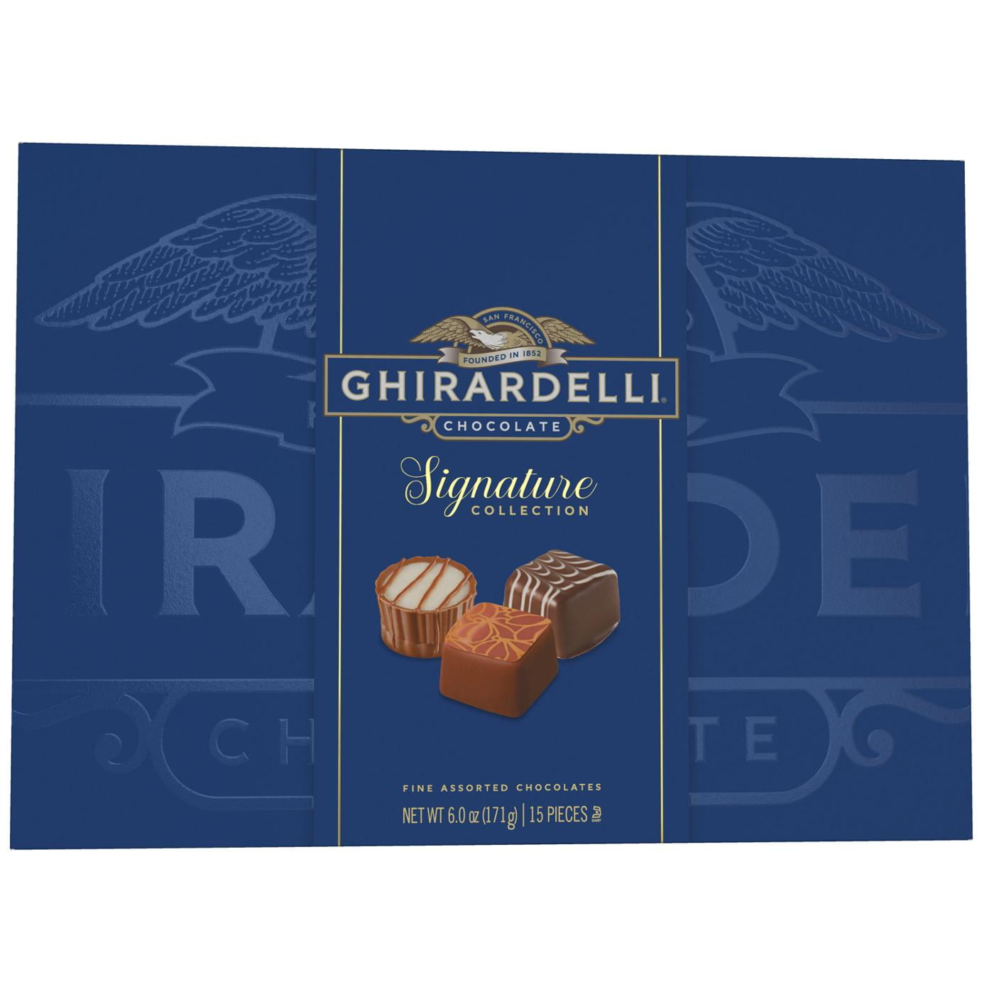 Ghirardelli Signature Collection Fine Assorted Chocolates Gift Box, 15 ...