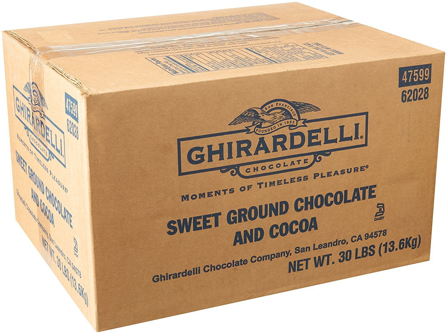 Ghirardelli Sweet Ground Chocolate & Cocoa Powder, 30 Pound - Walmart.com