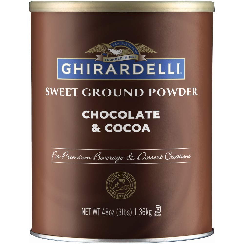 Ghirardelli Sweet Ground Chocolate and Cocoa Powder, 48 oz Canister ...