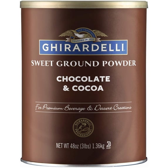 Ghirardelli Sweet Ground Chocolate and Cocoa Powder, 48 oz Canister ...