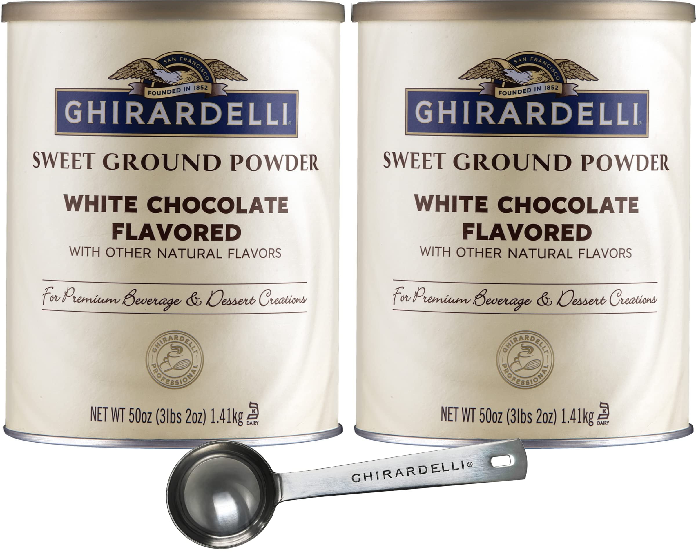 Ghirardelli Sweet Ground White Chocolate Gourmet Flavored Powder 3.12 ...