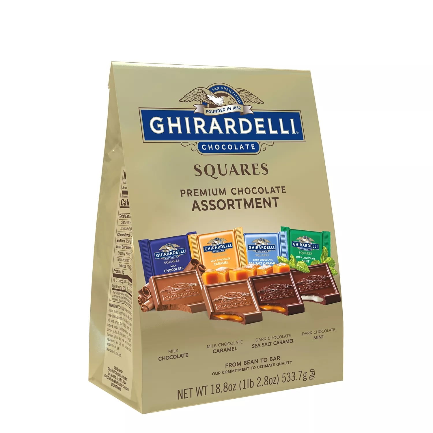 Ghirardelli Wrapped Chocolate Squares – Variety Mix of Dark, Milk ...