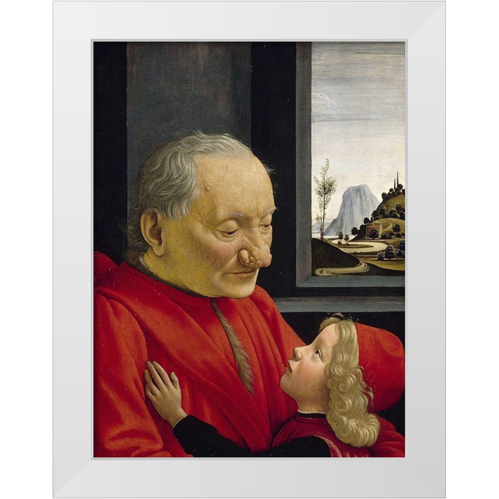 Ghirlandaio, Domenico 12x14 White Modern Wood Framed Museum Art Print ...