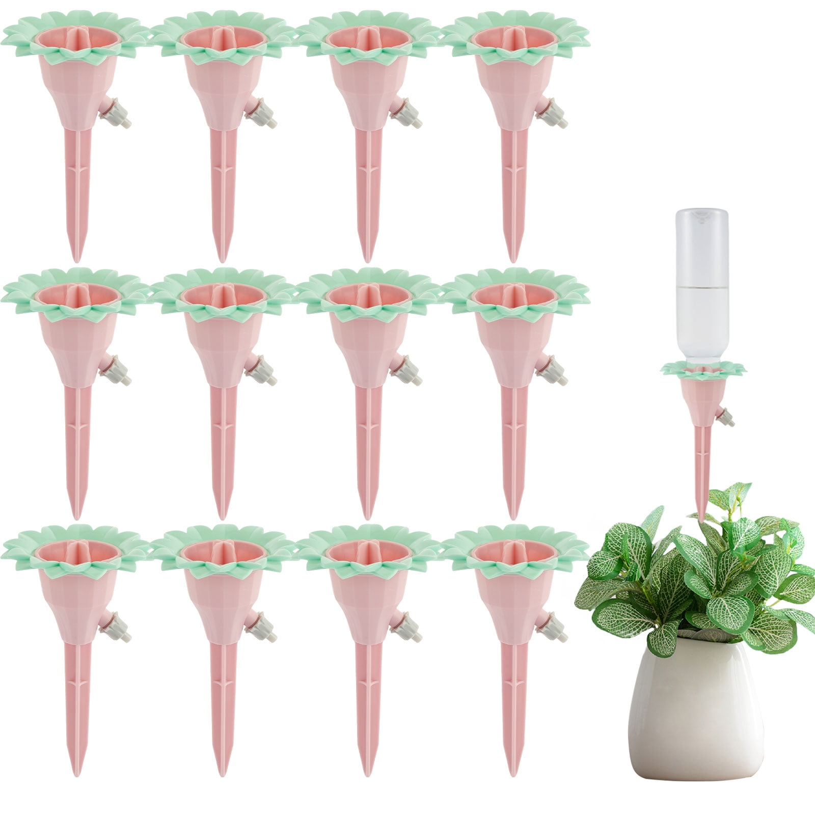 Ghojet 12Pcs Self Watering Spikes Automatic Plant Watering Devices with ...
