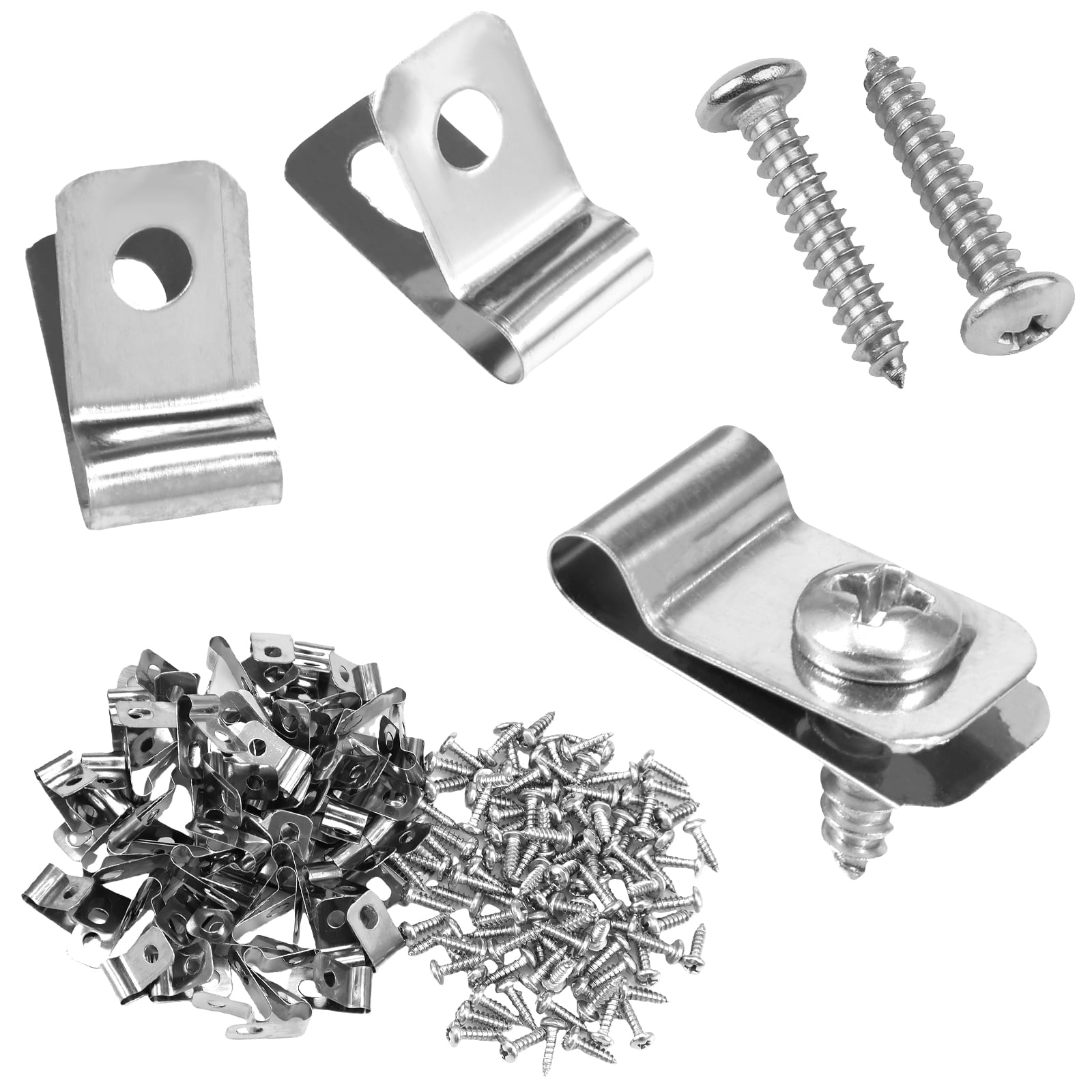 Ghojet 200Pcs Wire Fence Clips Stainless Steel Fencing Mounting Clips ...