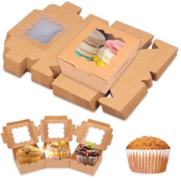 LotFancy 12 Pcs Large Window Cake Boxes in 8x8x8, 10x10x10, and ...