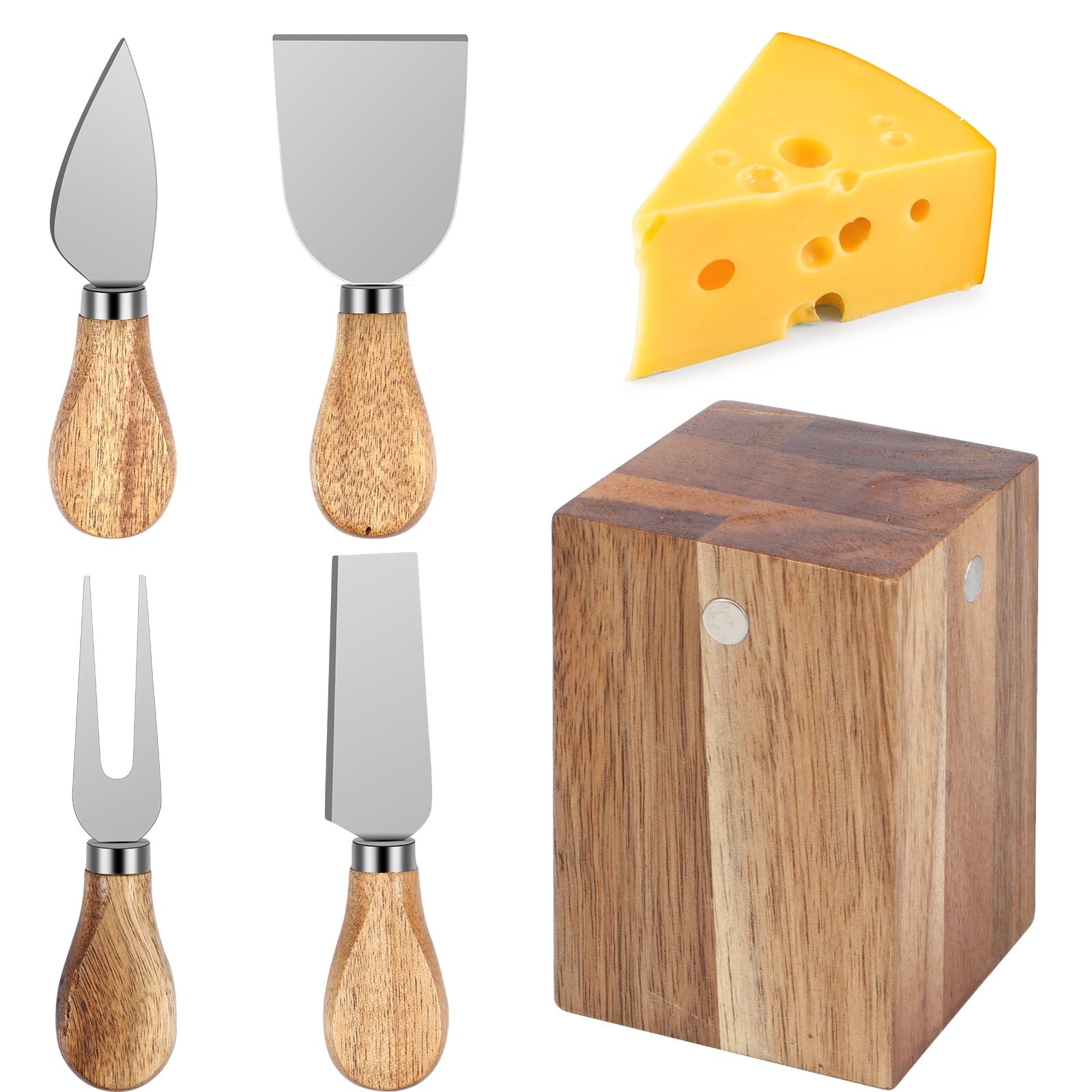 Ghojet Cheese Cutter Set Stainless Steel Cheese Knives Set with ...