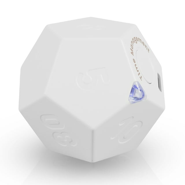 Ghojet Cube Timer 450mah Rechargeable Mini Time Management Cube Pomodoro Timer Cube Dodecagon