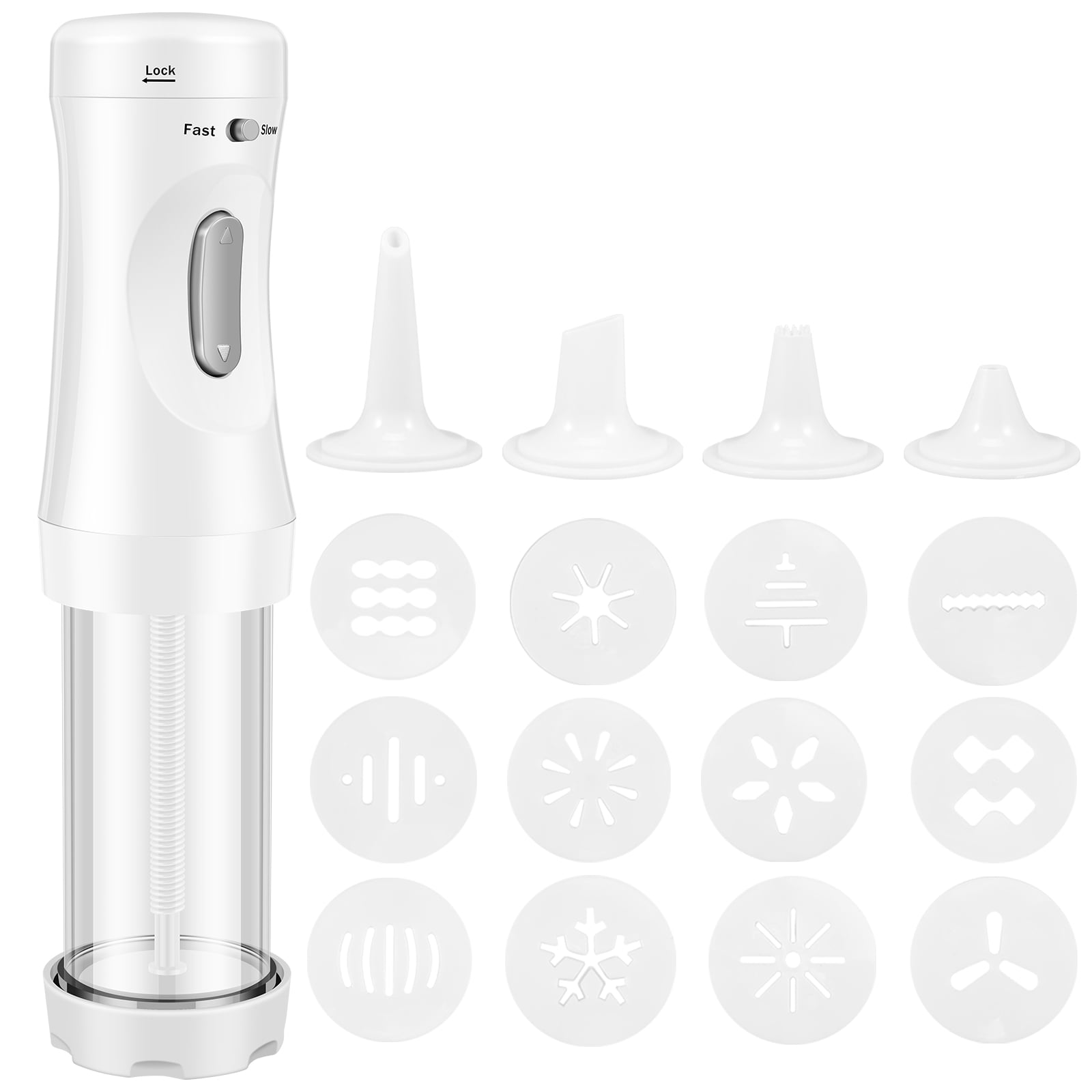 Ghojet Electric Cookie Press DIY Cookies Maker Set with 12 Cookie Discs ...