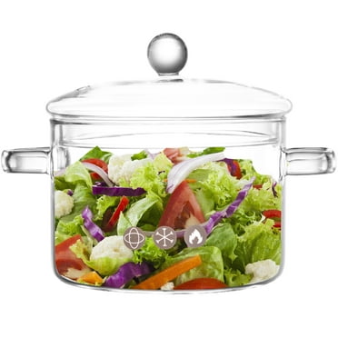 The Kitchen Sense Heavy Duty Non-Stick Casserole Stockpot with Glass ...