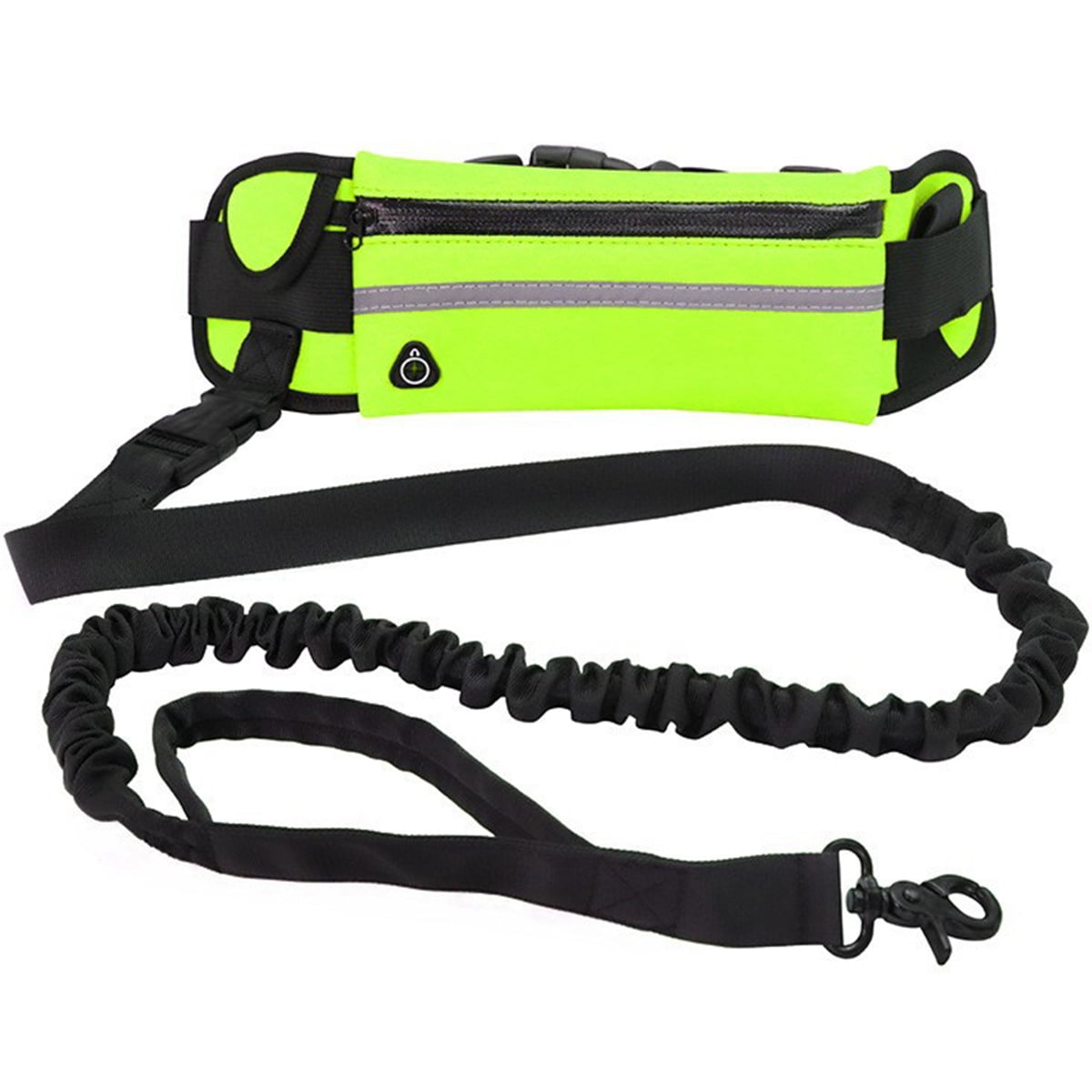 Ghojet Hands Free Dog Leash with Waist Bag Dog Running Leash Nylon ...