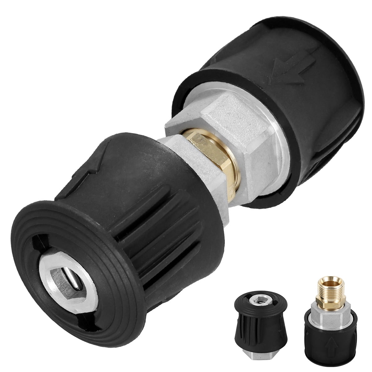 Ghojet High Pressure Car Washer Adaptor Aluminum Alloy Power Washer Hose Extension Connector ...
