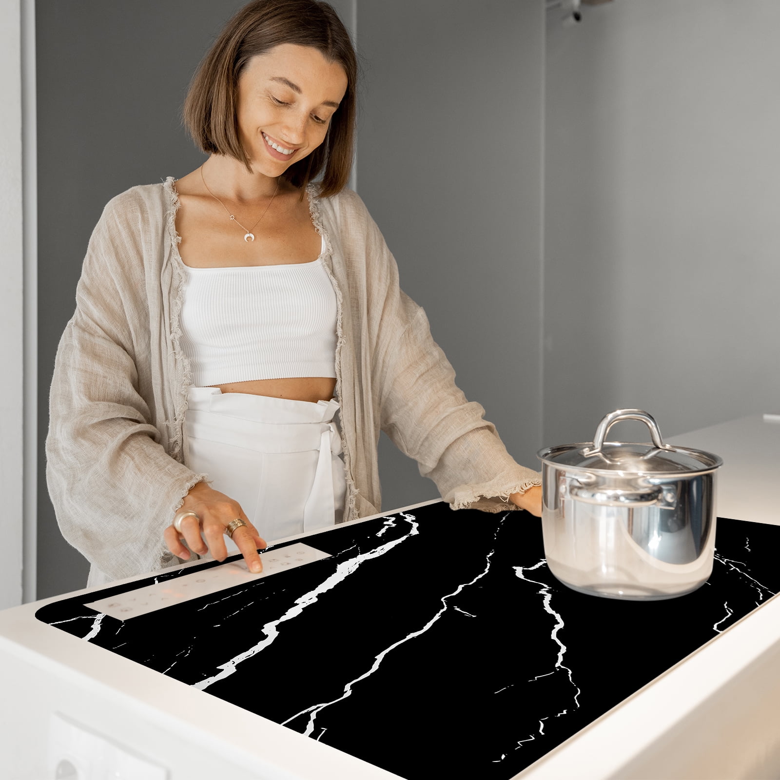 Ghojet Induction Cooktop Protector Mat, Silicone Induction Cooker ...