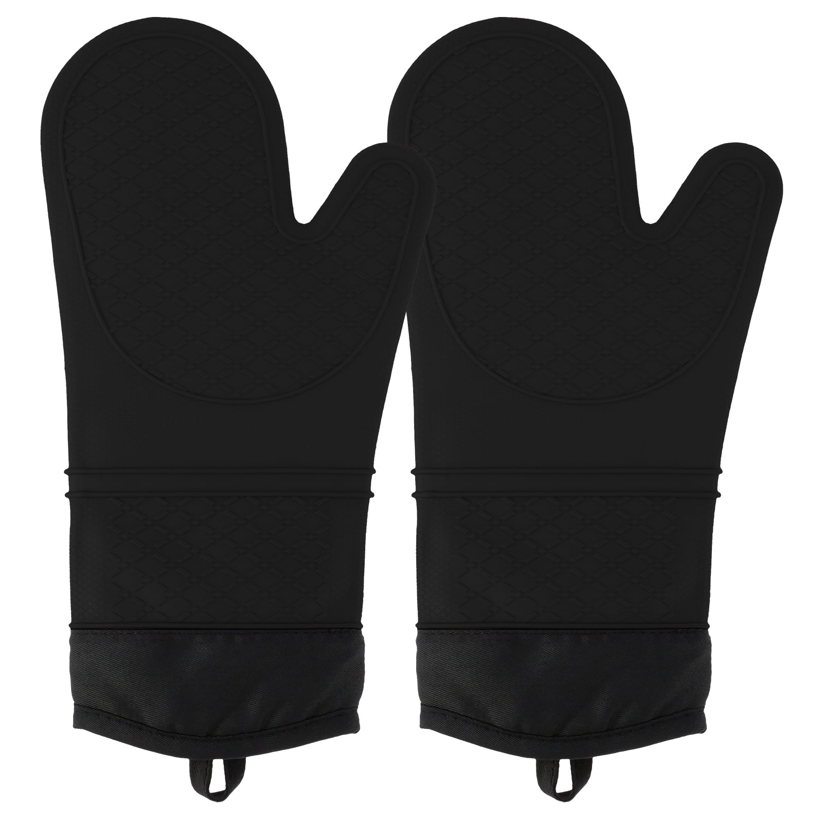Ghojet Oven Mitts, Heat Resistant Kitchens Oven Gloves, Reusable ...