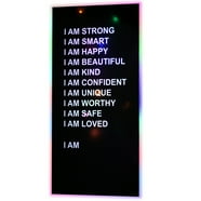 Protoiya Personalized Affirmations Mirror with Colorful LED String ...