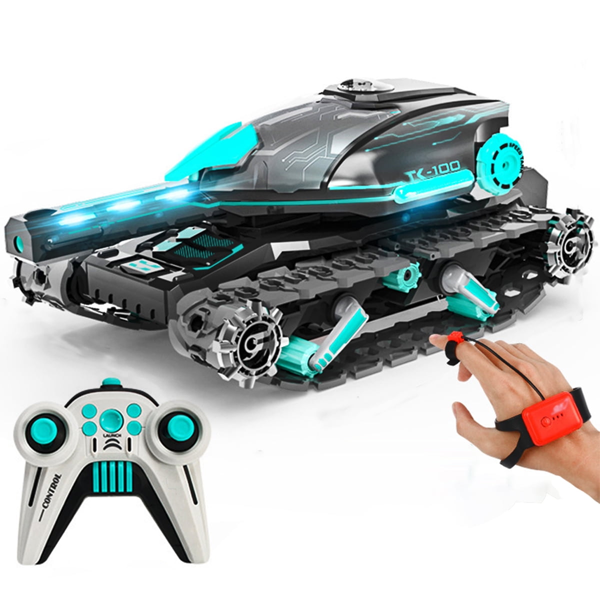 Ghojet RC Tank Toy,2.4G Remote Control Tank 4WD RC Crawler Tank Water ...