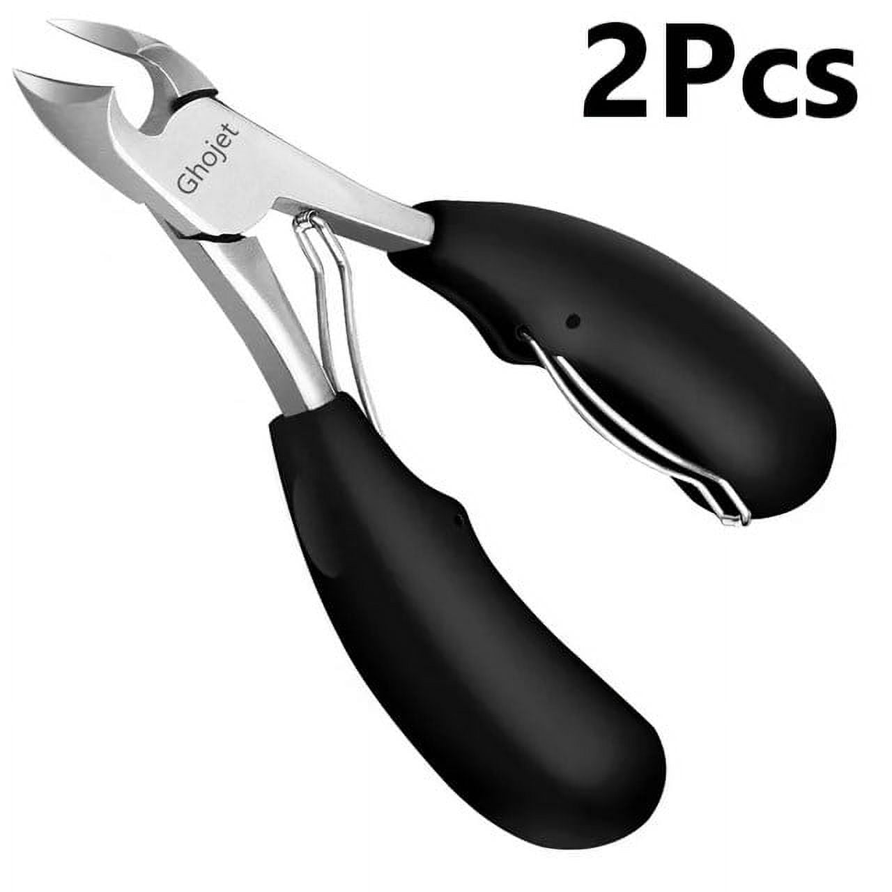 Tcwhniev 2PCS Surgical Stainless Steel Toenail Clippers for Thick and ...