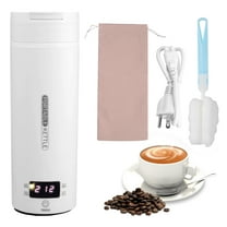 500ML Stainless Steel Portable Electric Kettle: USB Powered, LCD ...