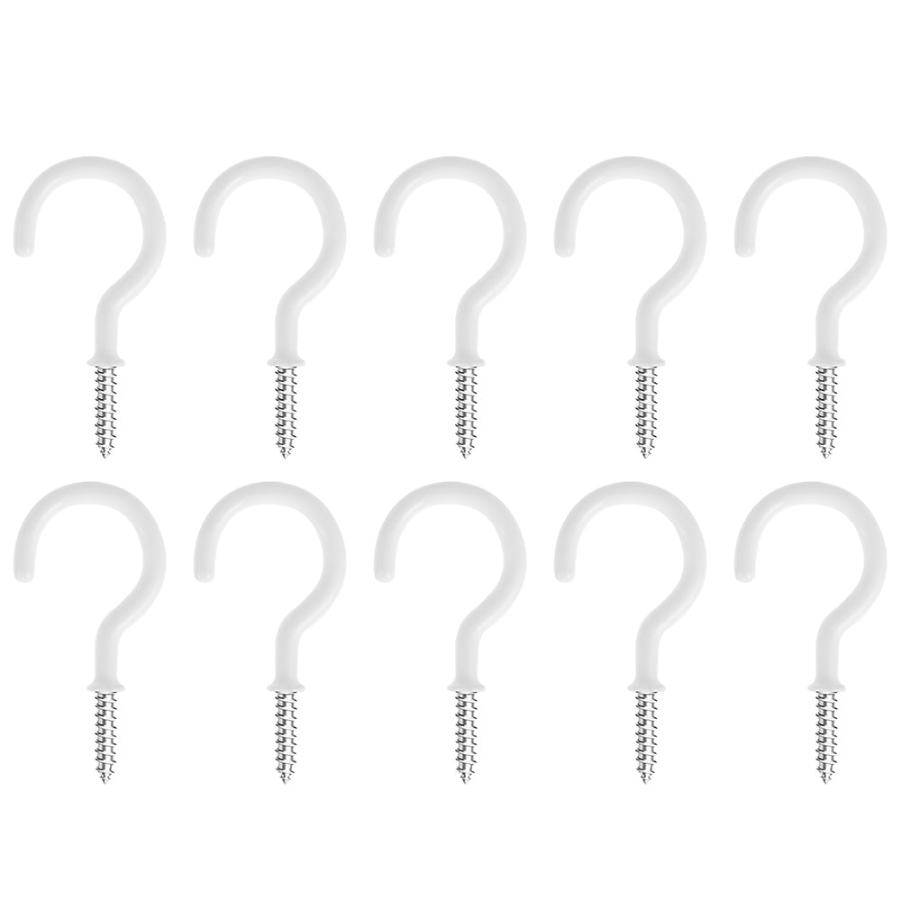 Ghopy 10Pcs Ceiling Hooks,Wall Screw Hooks for Hanging Plant Hooks ...