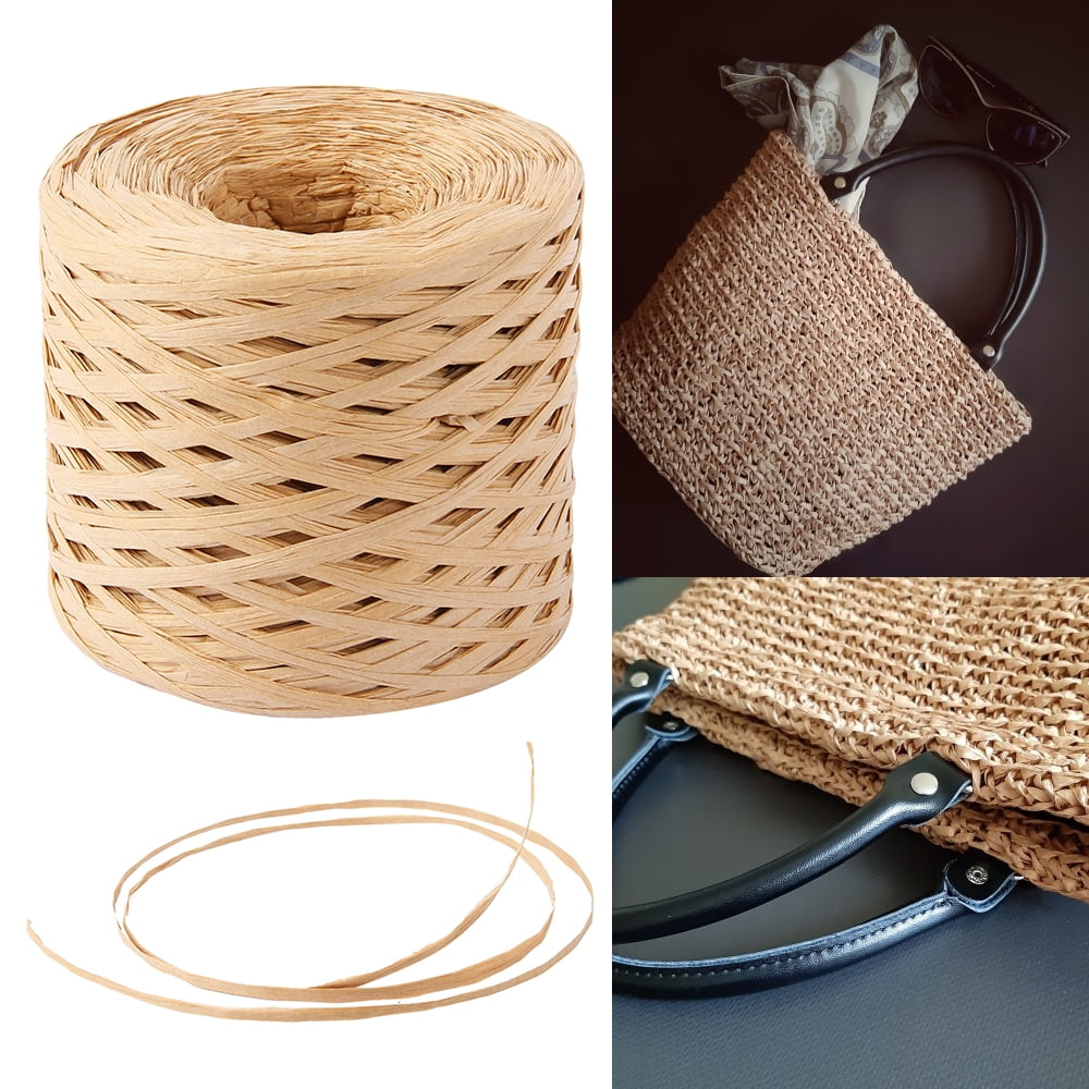 Ghopy 200M/Roll Raffia Paper Ribbon DIY Cord Crafts Twine Rope String ...
