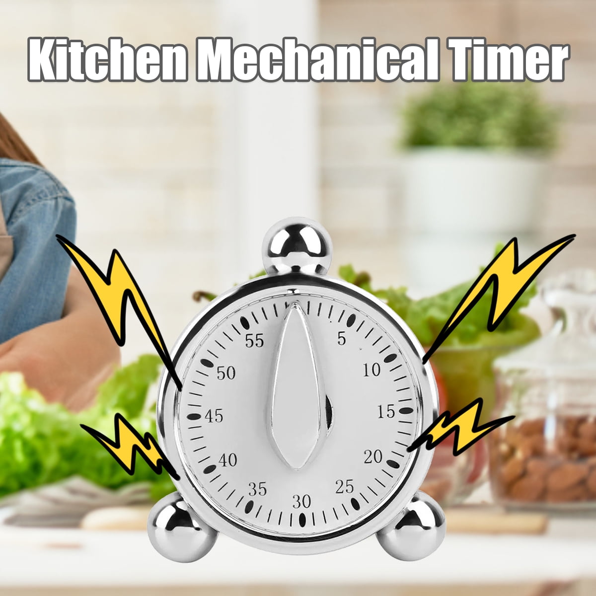 Ghopy Mechanical Cooking Timer ，60 Minute Kitchen Timer Manual ...